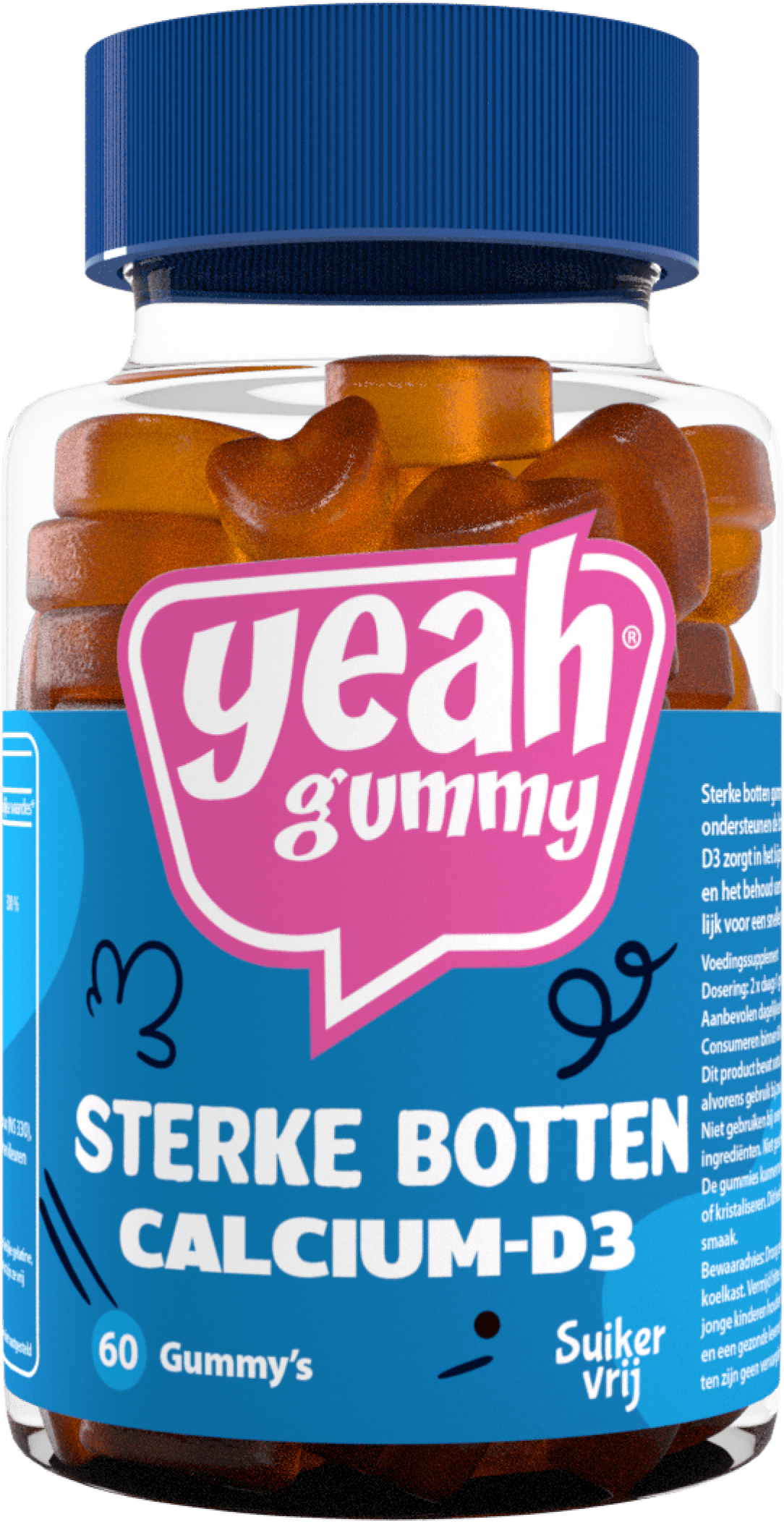 1+1 Gratis | Sterke Botten Gummies | Suikervrij | Yeah Gummy